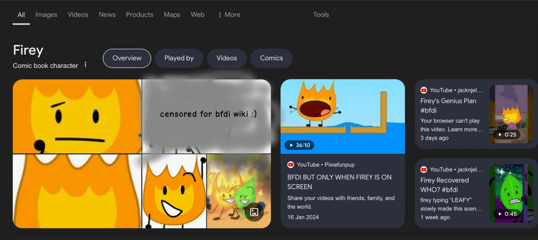 fiery results ._. | Fandom