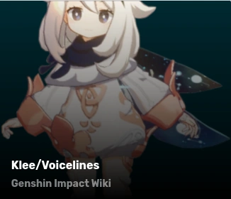 klee you're looking a bit smaller these days | Fandom