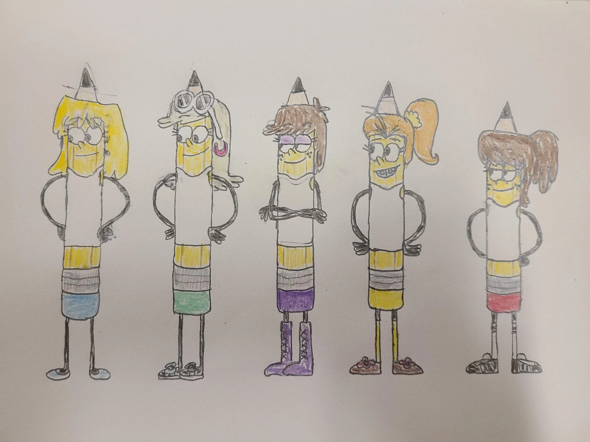 The Loud sisters as pencils | Fandom