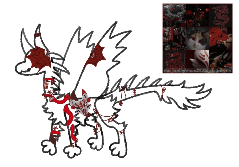 Tw: Snake Tattoo and kitsune mask!! | Fandom