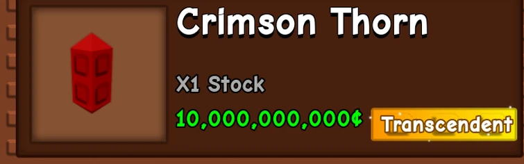 CRIMSON THORN RESTOCKED | Fandom