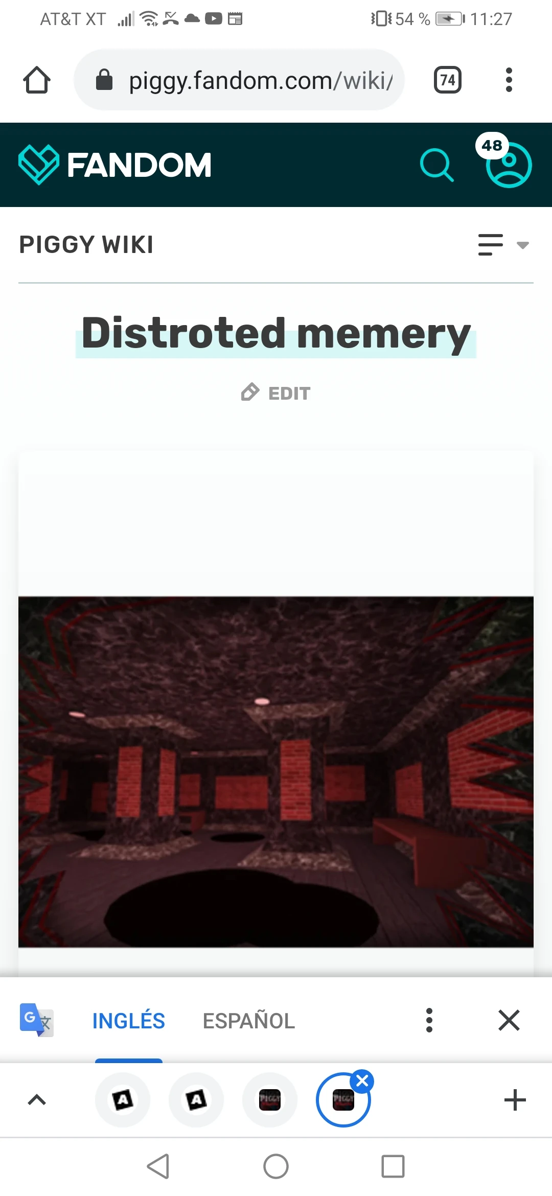 Someone trashed the Disorted Memory page | Fandom