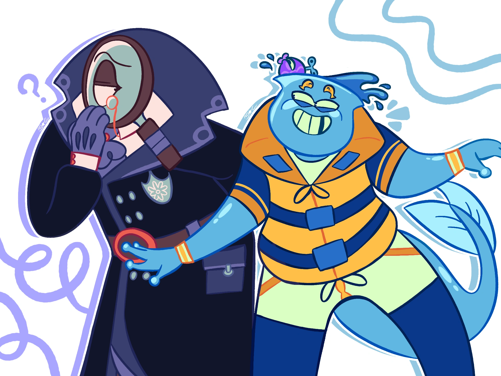🔍🎣 A Rodger and Finn Drawing to Celebrate Their Optimization ! | Fandom