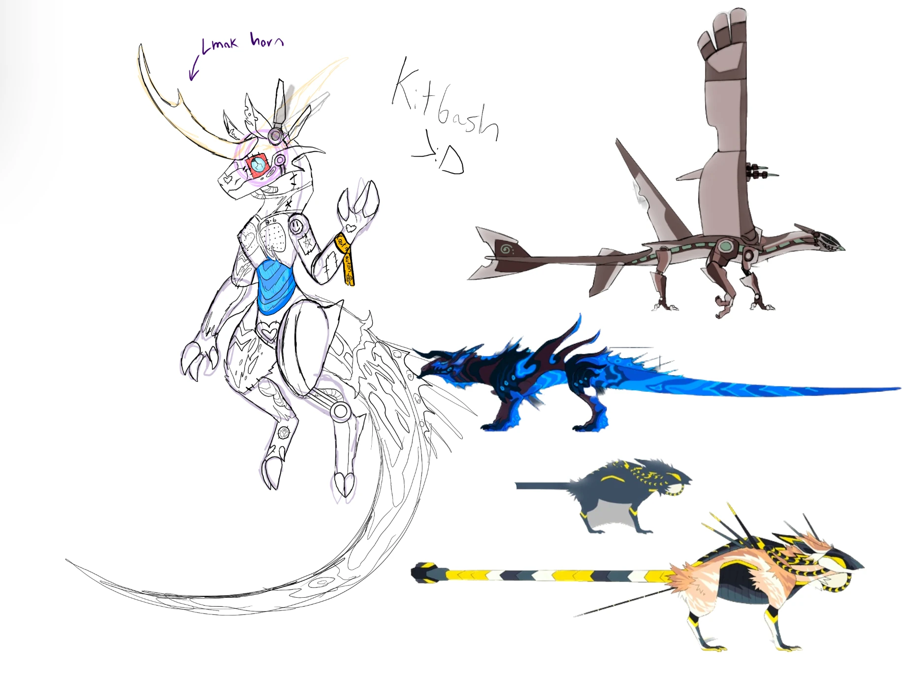 KITBASH WIP #1 ⚠️ warning ⚠️ = anthro 👀 | Fandom