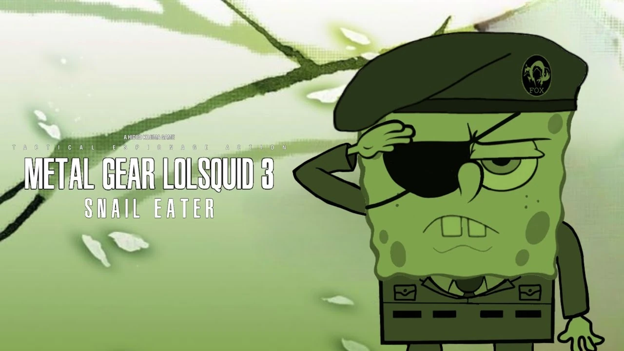 Snake Eater but it's sung by SpongeBob, Patrick, Squidward, and ...