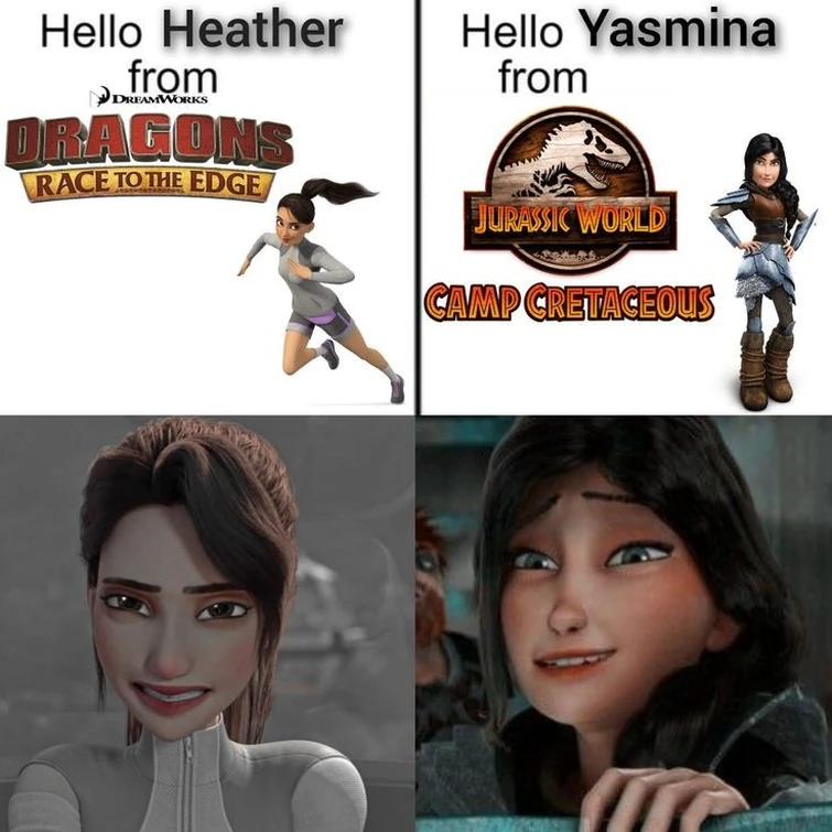 Heather and Yasmina Smile Meme | Fandom