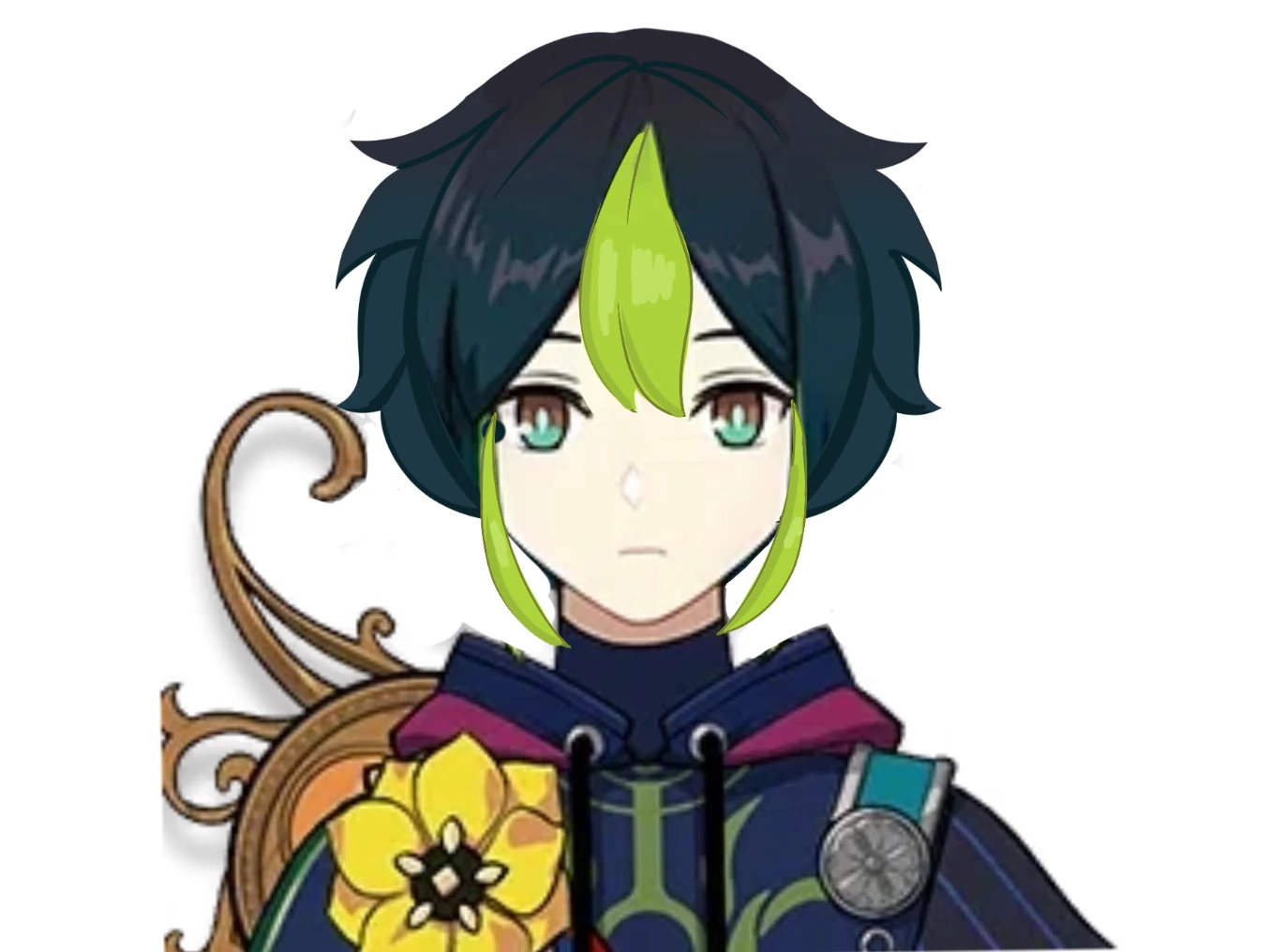 Tighnari but his ears are gone and he has a new haircut | Fandom