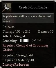 Crude Moon Spade | 9dragons Wiki | Fandom