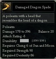 Damaged Dragon Spade | 9dragons Wiki | Fandom