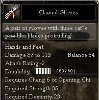 Clawed Gloves | 9dragons Wiki | Fandom