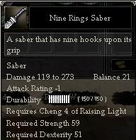 Nine Rings Saber | 9dragons Wiki | Fandom