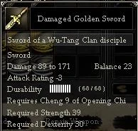 Damaged Golden Sword | 9dragons Wiki | Fandom