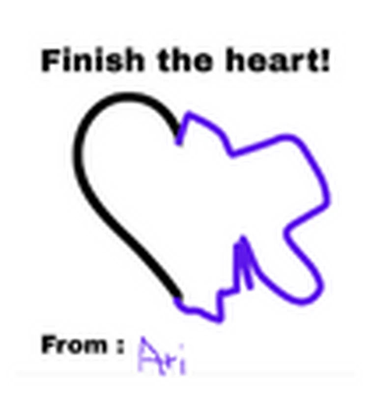 guys finish the heart 🥺 | Fandom