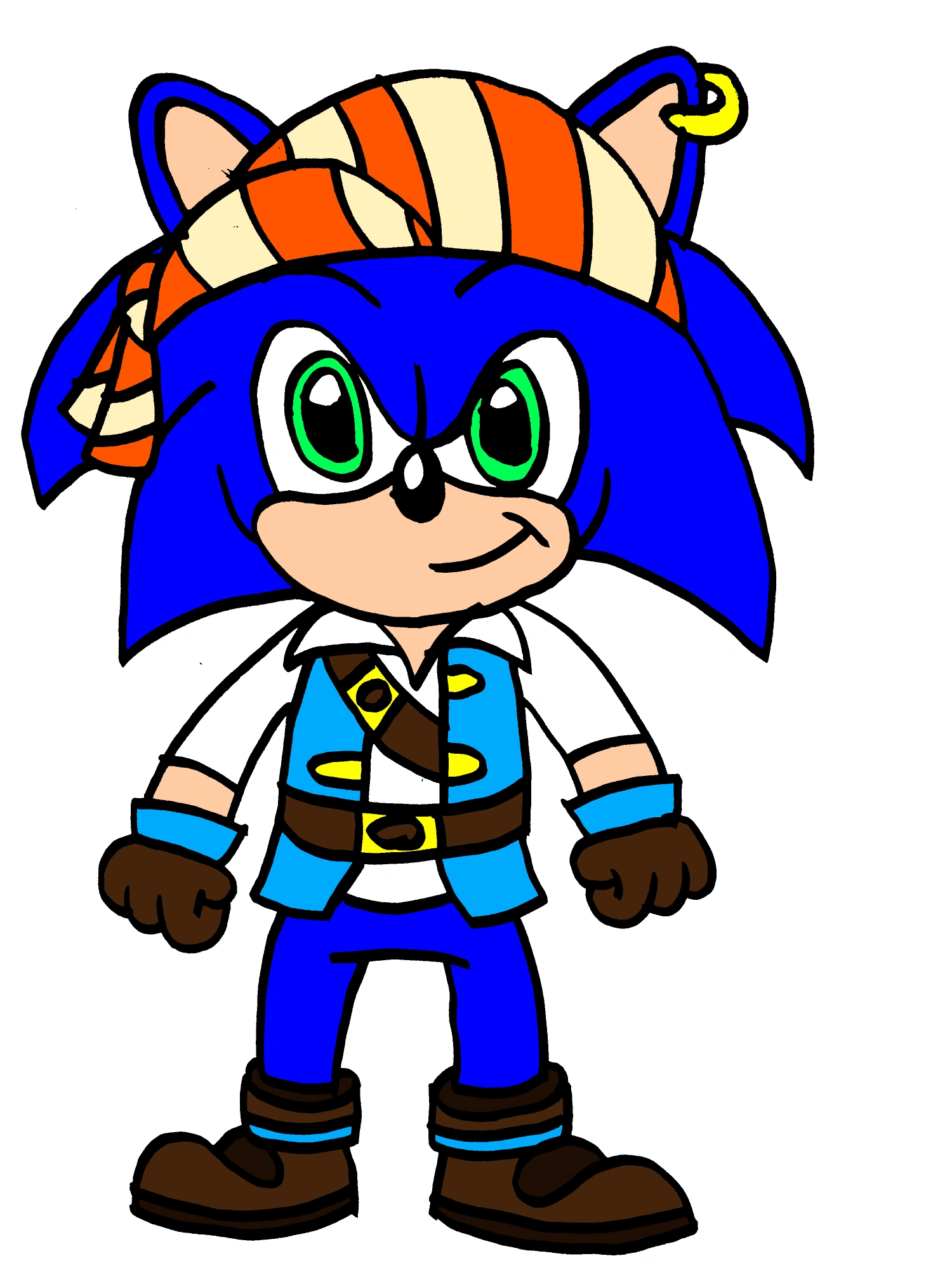 My drawing of Pirate Sonic | Fandom