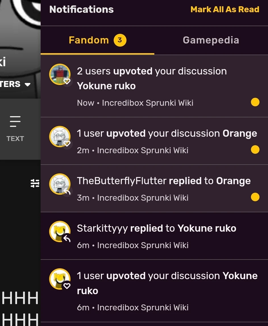 My notifications glitching | Fandom