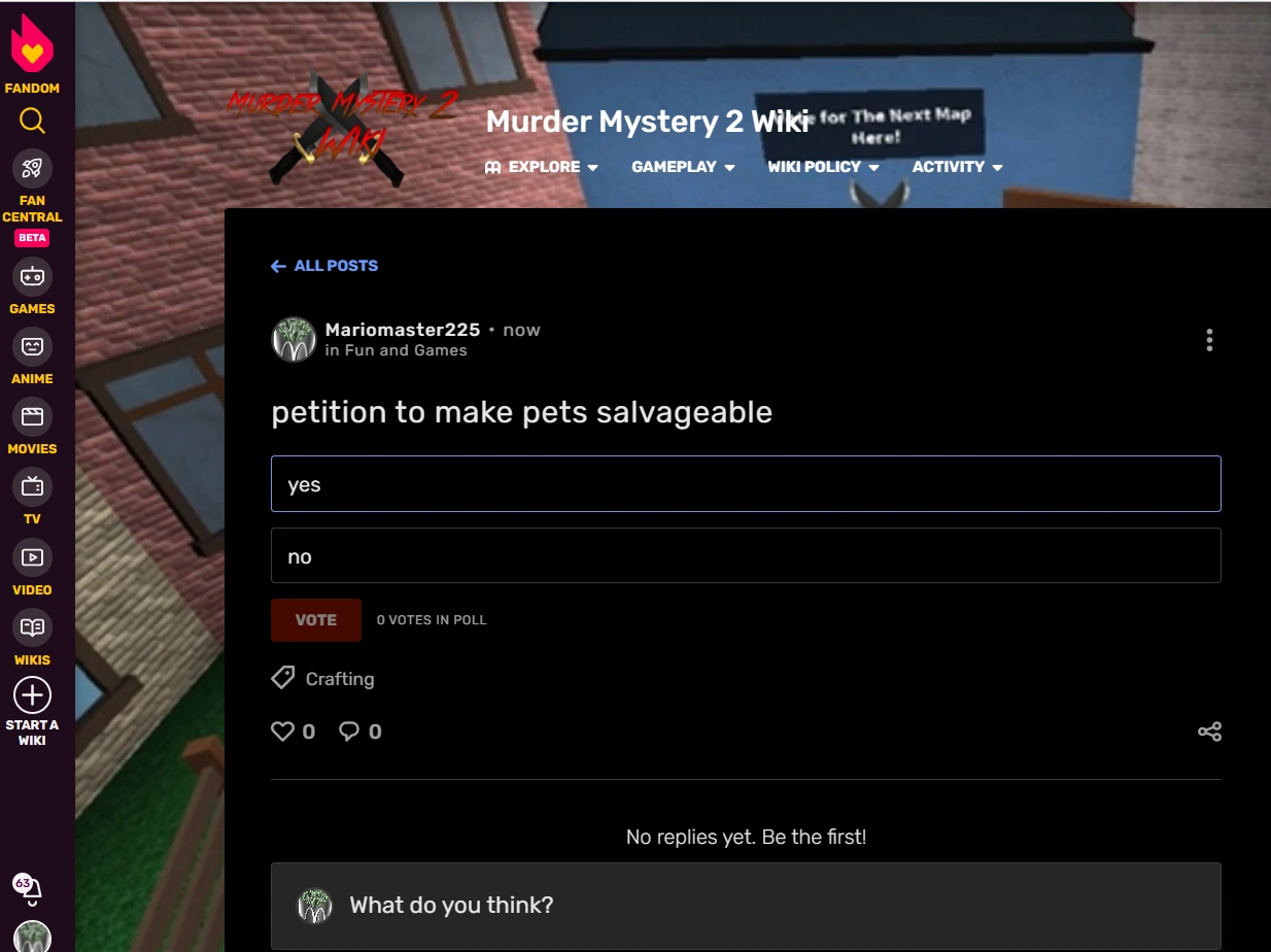 im gonna get banned on the mm2 wiki for this... | Fandom