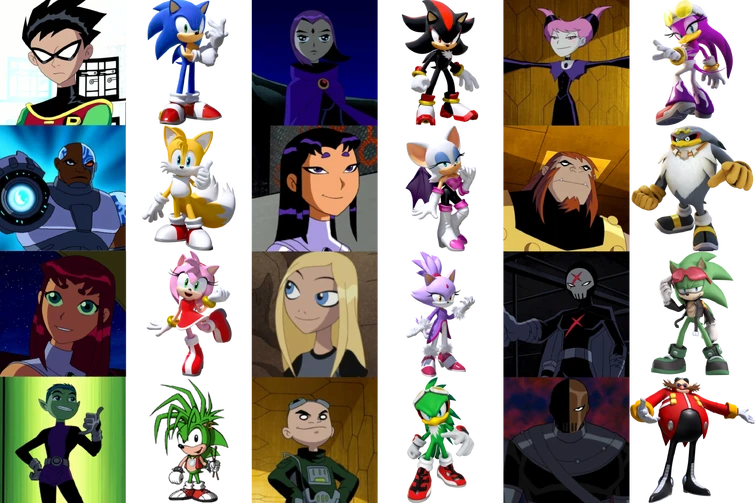 Sonic Characters As Teen Titans Characters Fandom