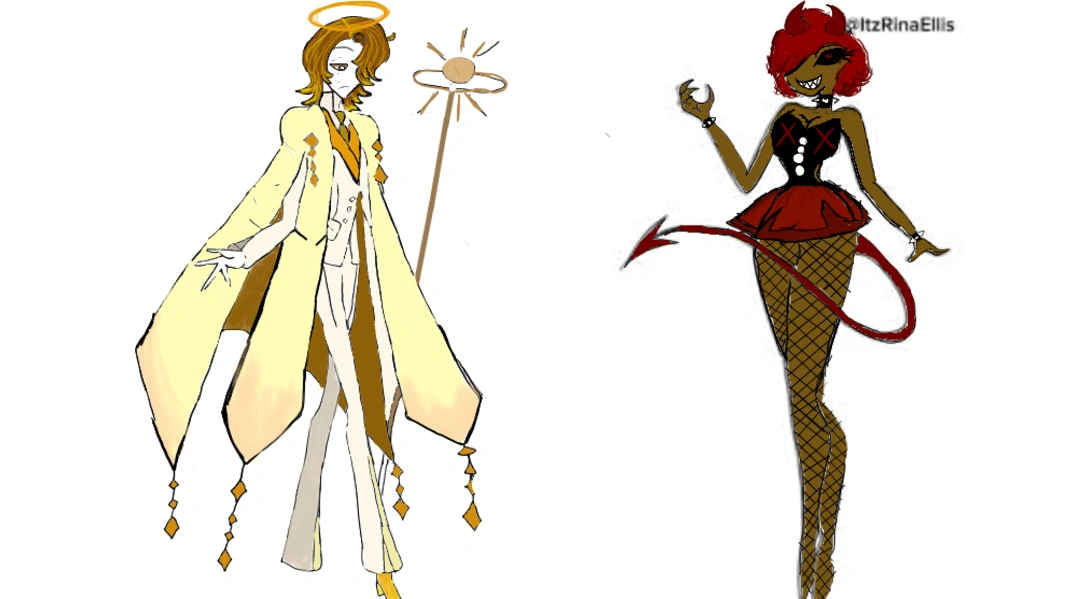 Me ocs, one angel and one devil. | Fandom