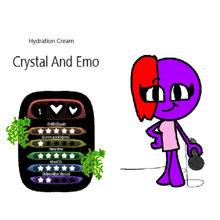 My Oc Hydration Cream The Crystal And Emo | New Toons | Fandom