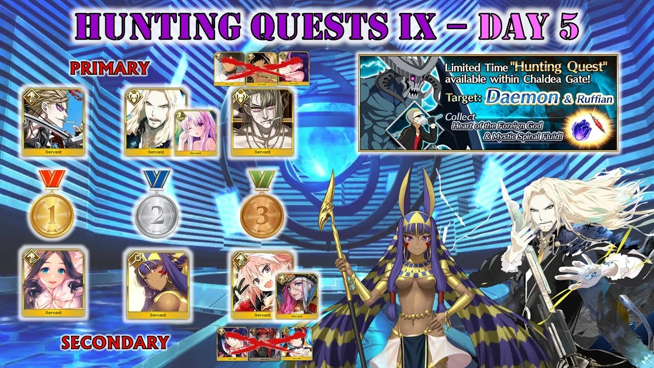 FGO NA – Hunting Quest IX - Day 5: Daemon Hunt (3T farming 6 slot) | Fandom