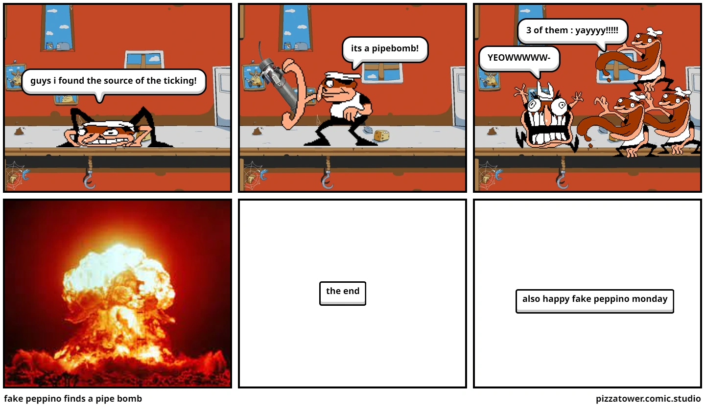woah fake peppino finds an pipe bomb | Fandom