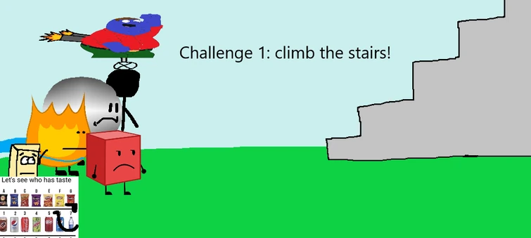 bfdi mini stupid 1: climb the stairs | Fandom