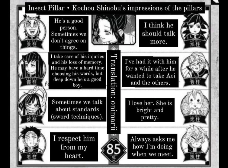 Pillars impressions of each other in the Fanbook | Fandom