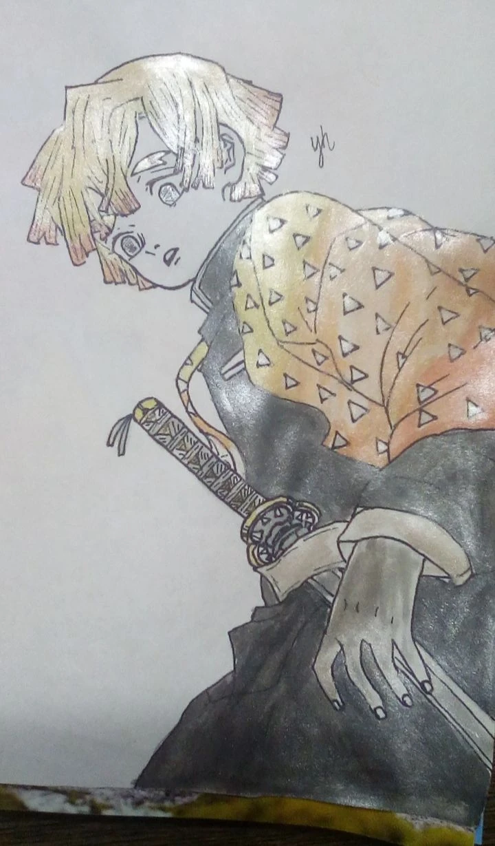 Zenitsu ambre watercolor | Fandom