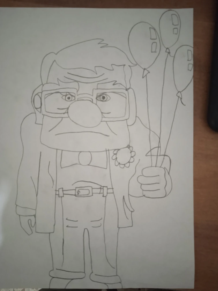 My drawing of Carl (R.I.P. Ed Asner) | Fandom