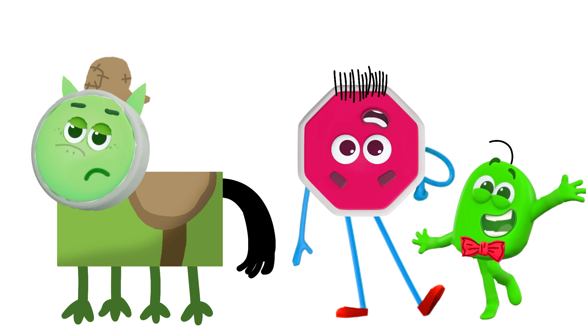 Slimey, Joel and Gooey's new designs in the old style | Fandom