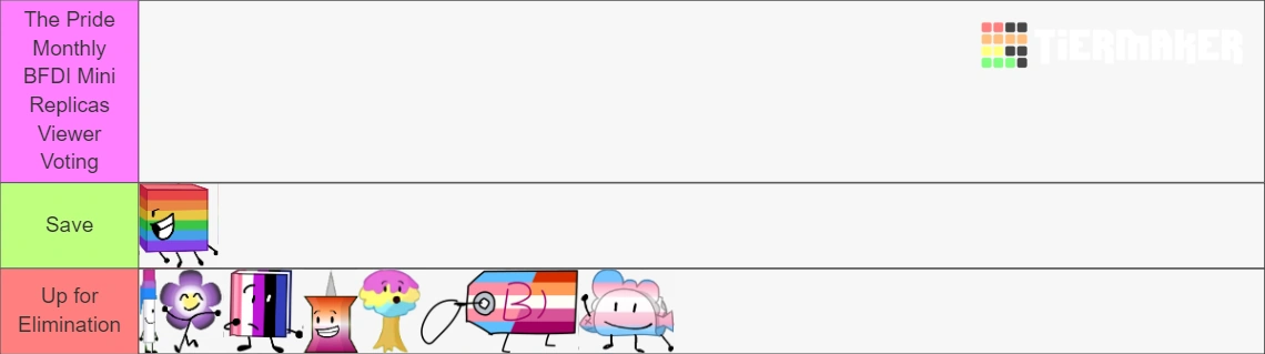 The Pride Monthly BFDI Mini Replicas Viewer Voting Ep 1: Happy Pride ...
