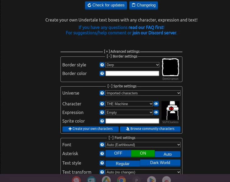 How do yall do that undertale text boxes? | Fandom