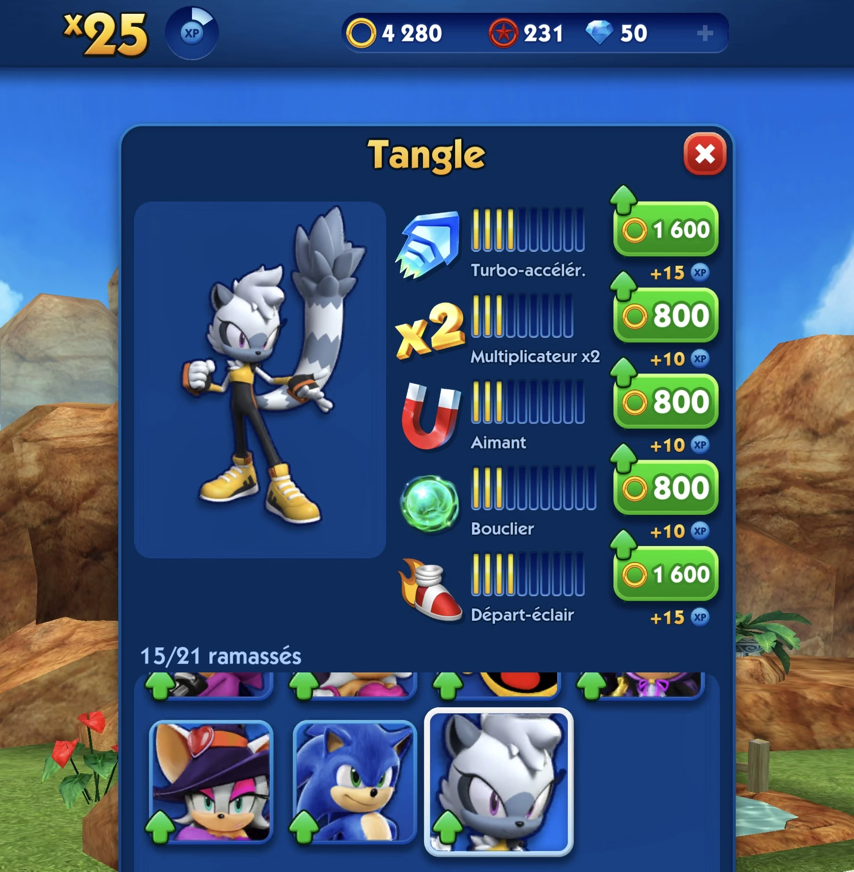 I just unlocked Tangle the Lemur in Sonic Dash! | Fandom