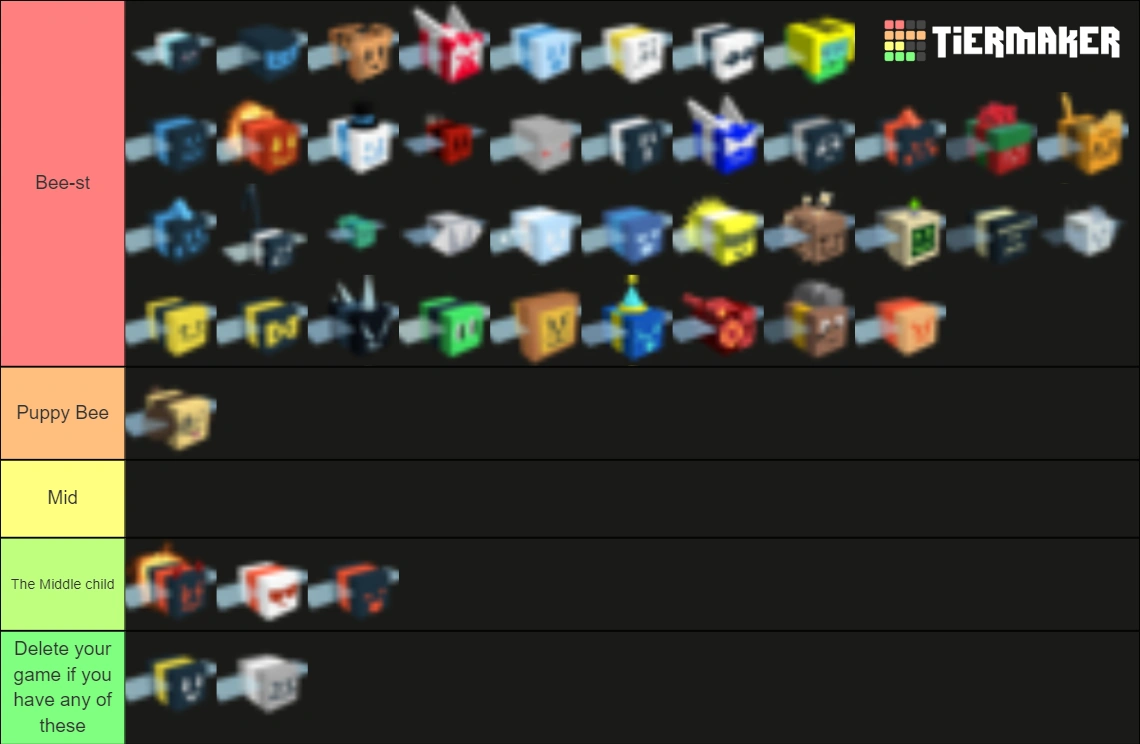 Bee tier list (Ungifted) | Fandom