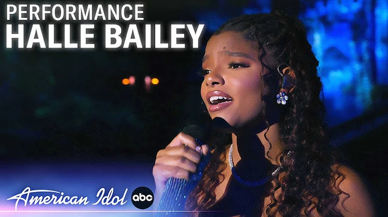 Disney Night: Halle Bailey Sings "Part of Your World" from The Little Mermaid - American Idol ...