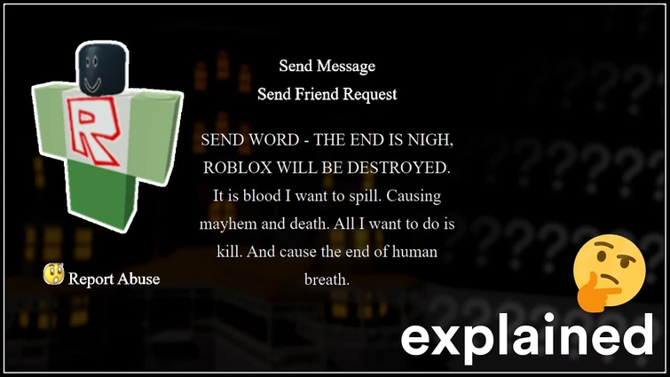 Would this be the first roblox myth? | Fandom