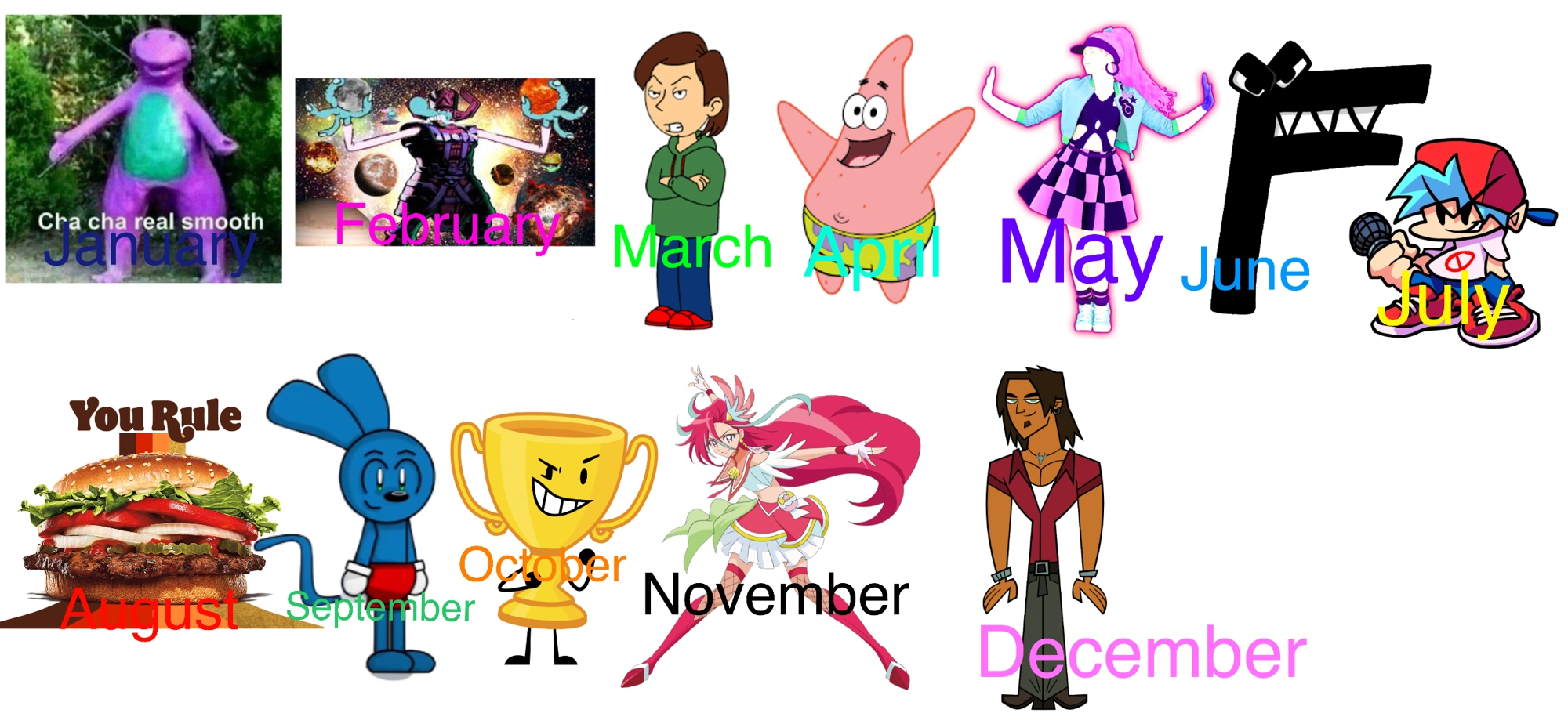 your month is the character that you had a crush on | Fandom