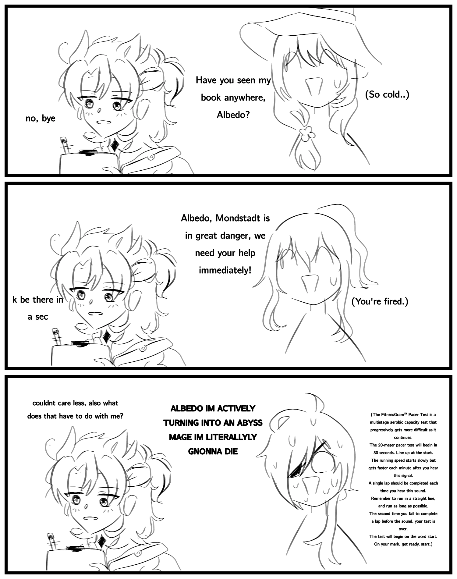 headcanon mini-comic because i'm procrastinating on coloring barbietoes ...