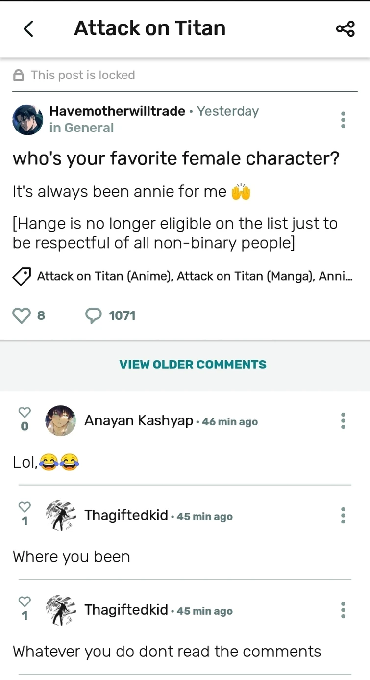 AOT CHARACTER YOU HATE THE MOST... AND WHY? | Fandom