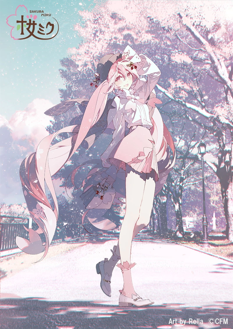 New Sakura Miku design by Rella! | Fandom