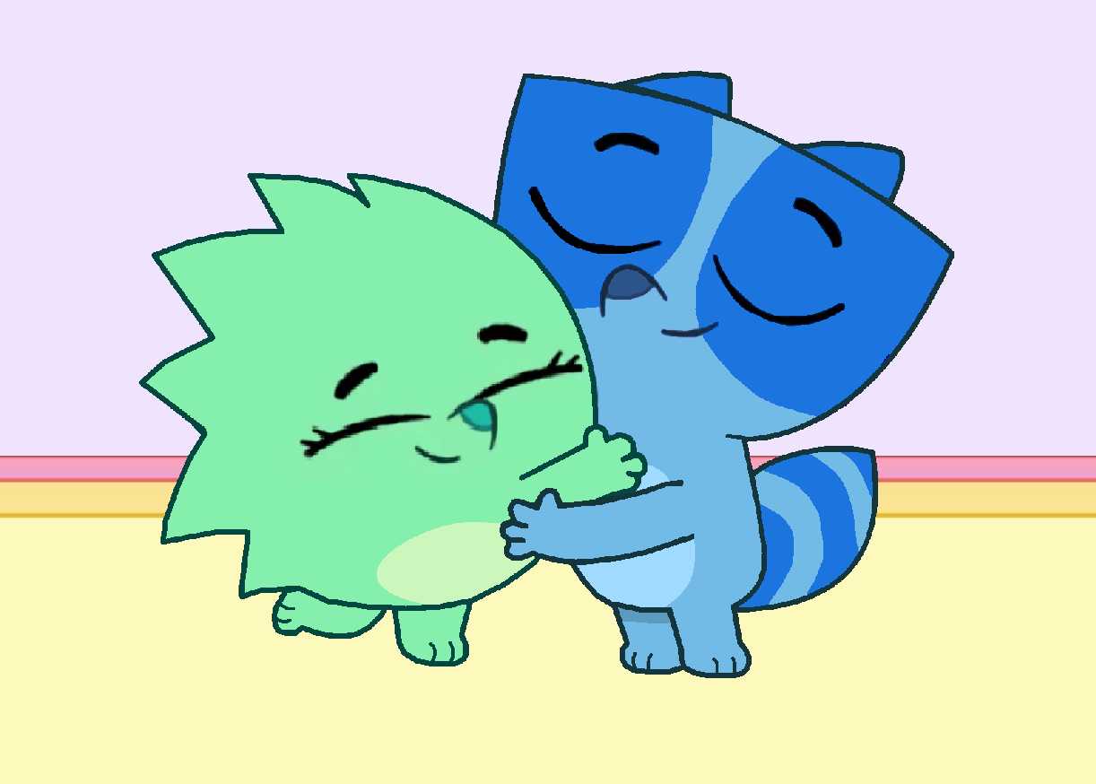 A cute picture and a PNG of Suki and Axel hugging each other! ^w^ | Fandom