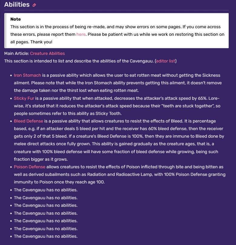 •The Cavengauu has no abilities. | Fandom