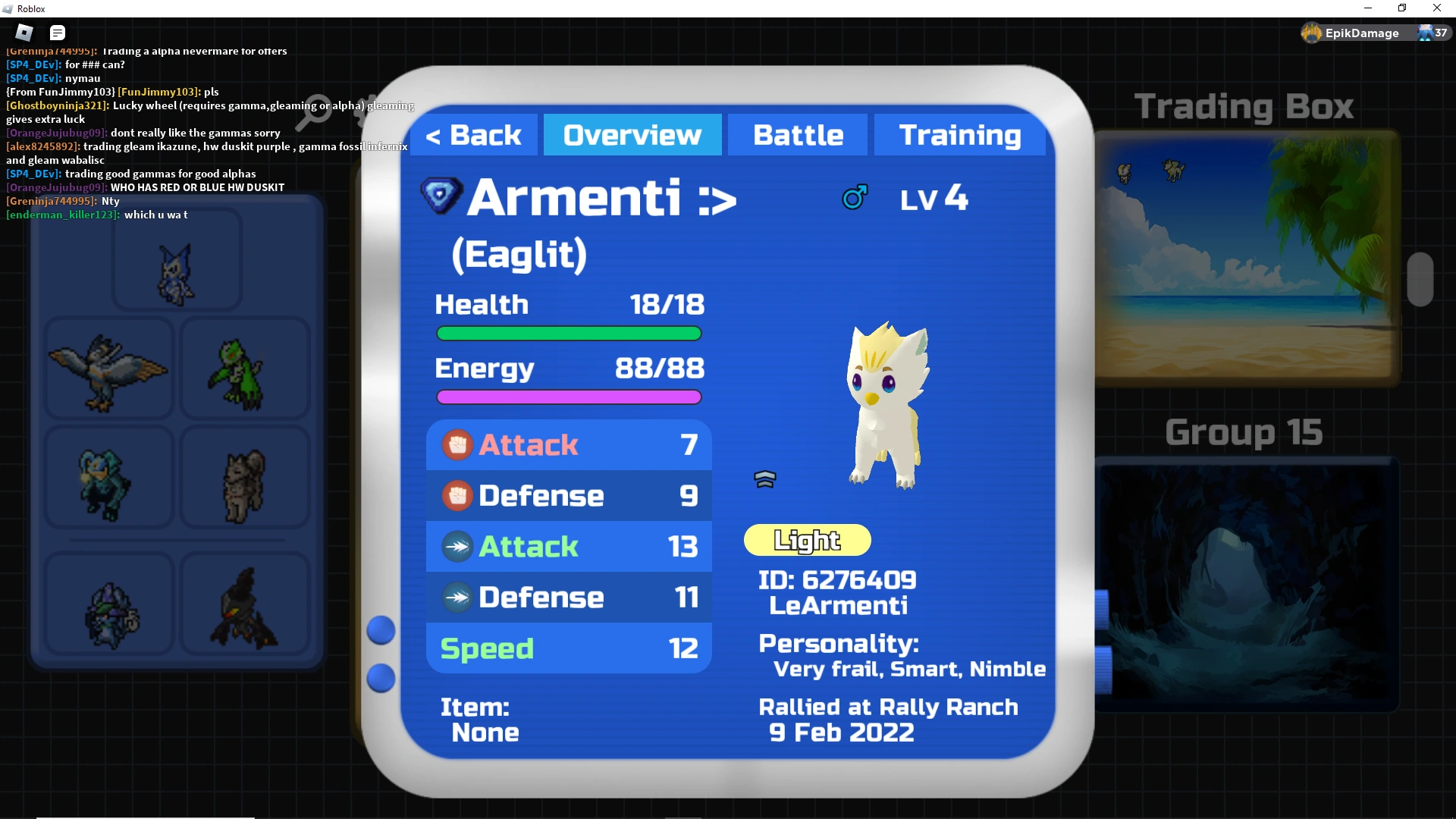 How much would a NORMAL Eaglit with Armenti's OT be worth? | Fandom