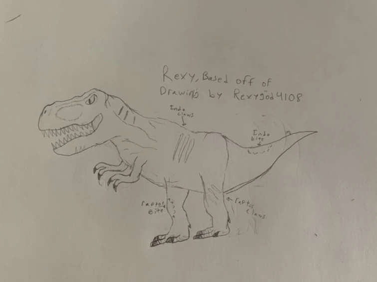 Rexygod4108 inspired Drawing of Rexy! | Fandom