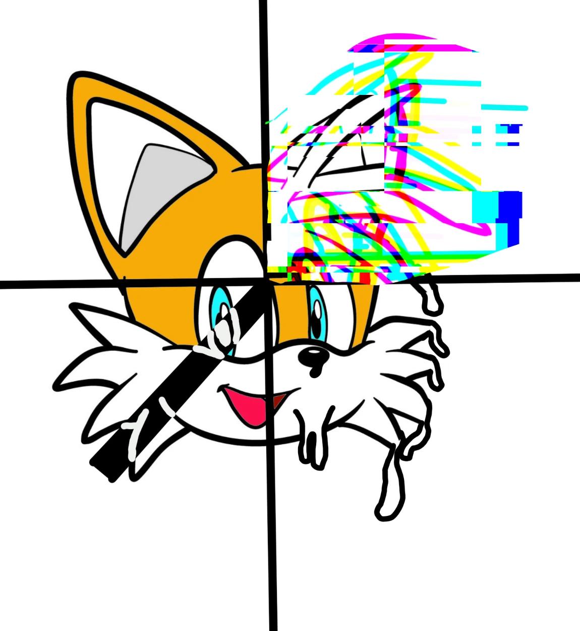 Tails in 4 styles | Fandom