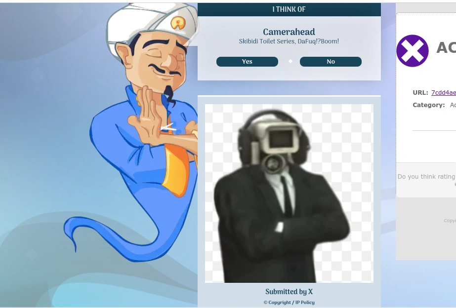 i got it of cameraman in akinator | Fandom