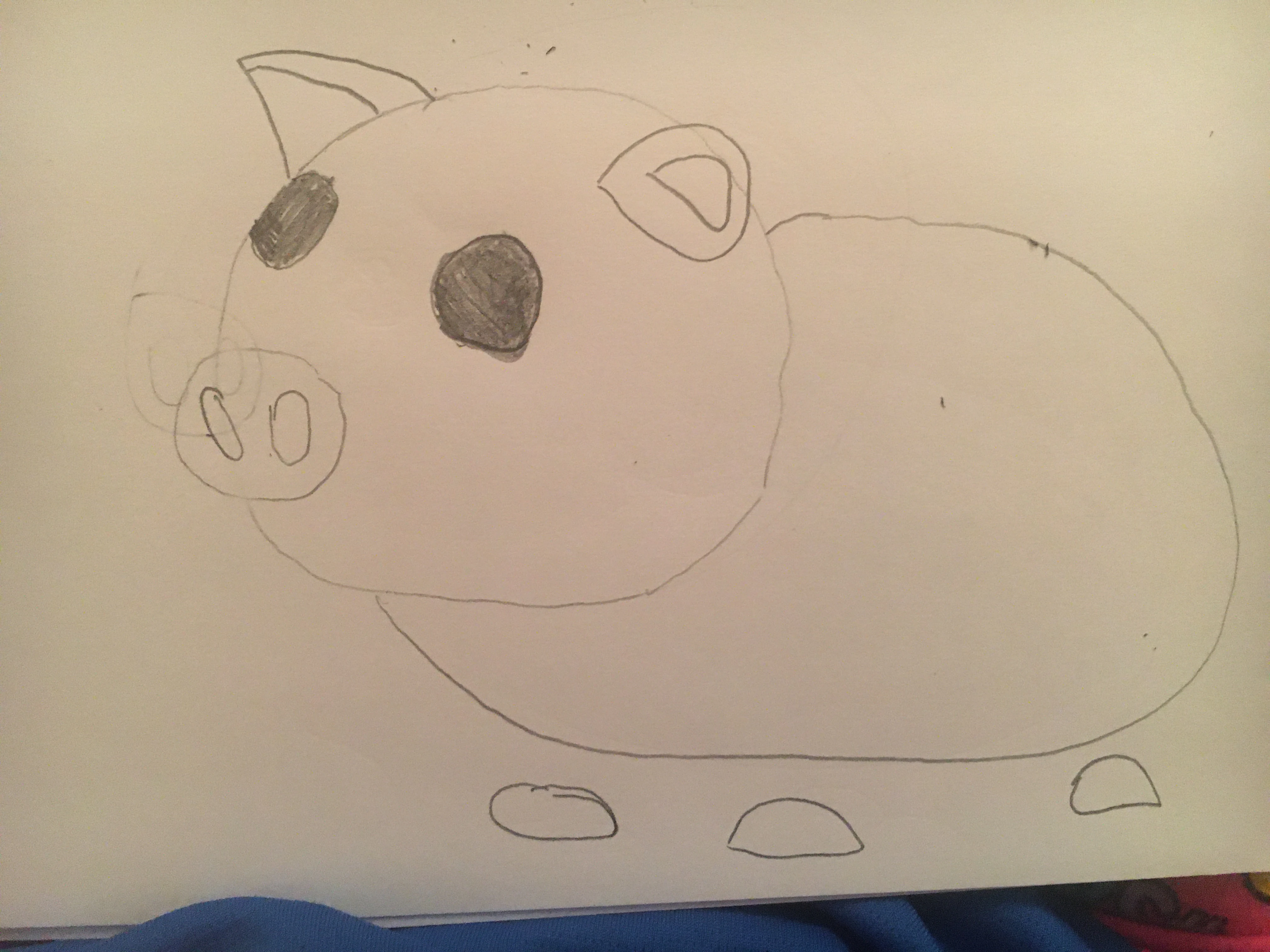 Soo.... I drew the adopt me pig (kinda badly lol) | Fandom