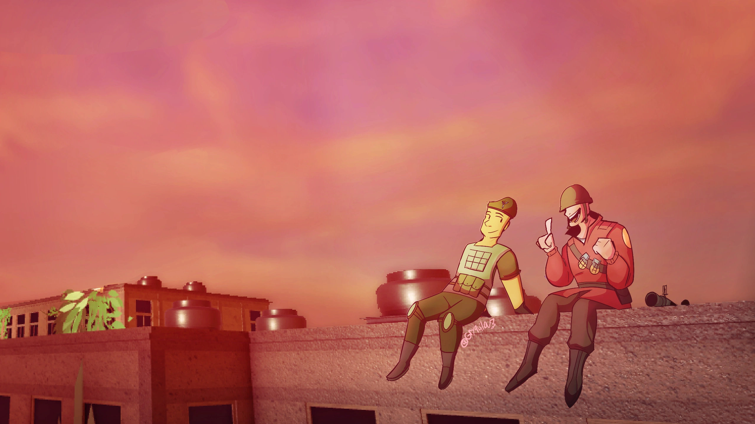 rocketeer and soldier chilling :) | Fandom