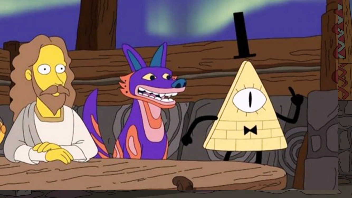 Bill Cipher in "The Simpsons" | Fandom