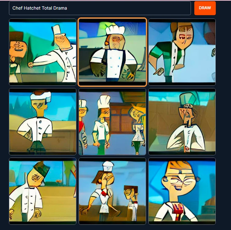 total drama according to an ai | Fandom